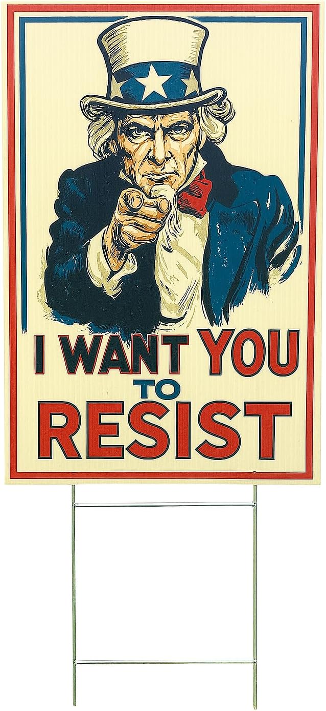 Amazon.com : Uncle Sam Activist Yard Sign | Iconic and beautifully ...