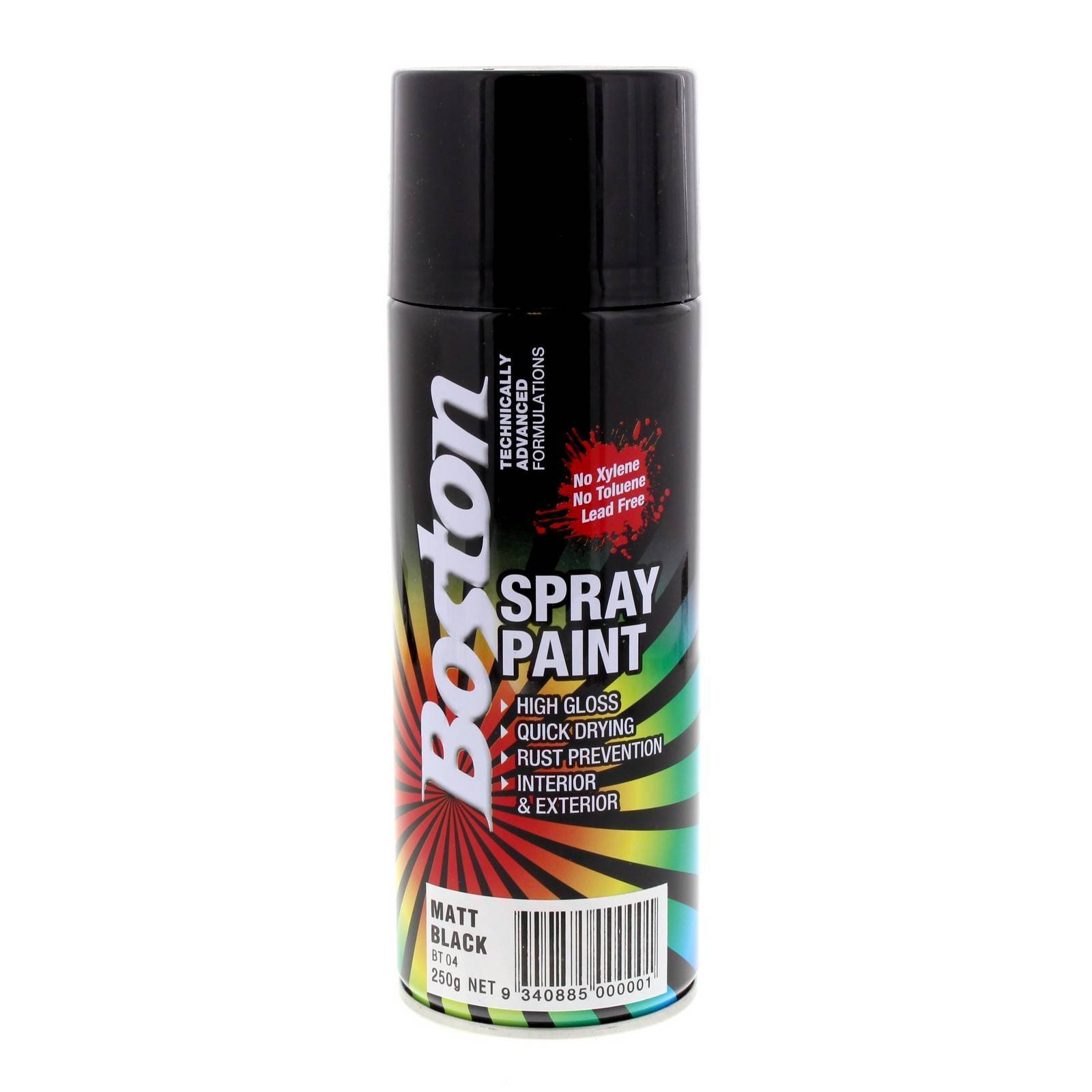 Boston Spray Paint 250 gram Matt Black : Amazon.com.au: Home Improvement
