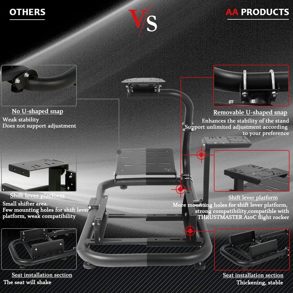 Snapklik.com : Sim Racing Cockpit Single Arm Fit For Logitech,Fanatec ...