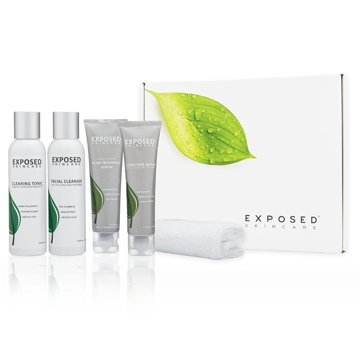 Amazon.com : Exposed Skin Care Basic Acne Treatment Kit - Includes ...