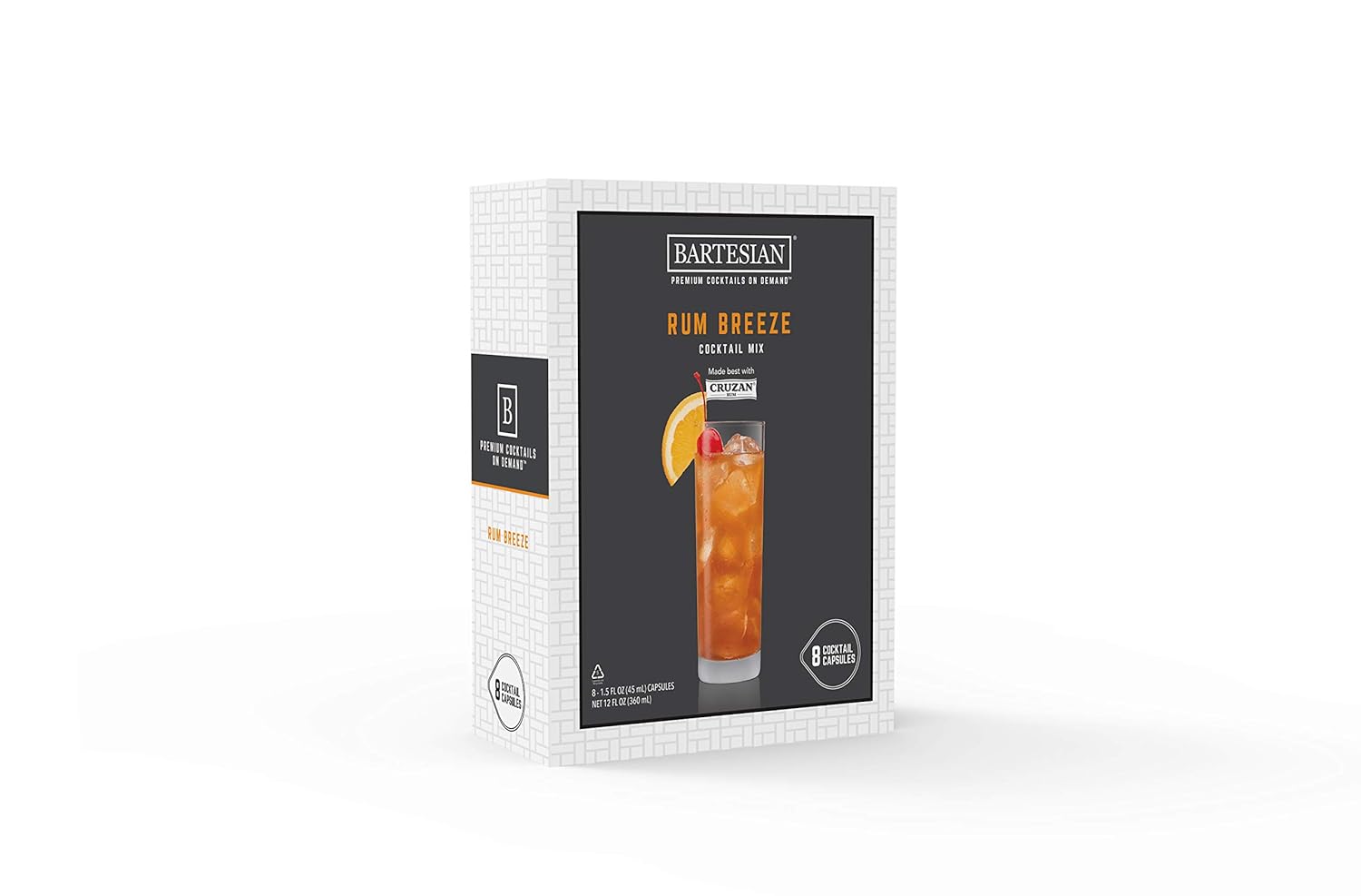 Amazon.com : Bartesian Rum Breeze Cocktail Mixer Capsules, Pack of 8 ...