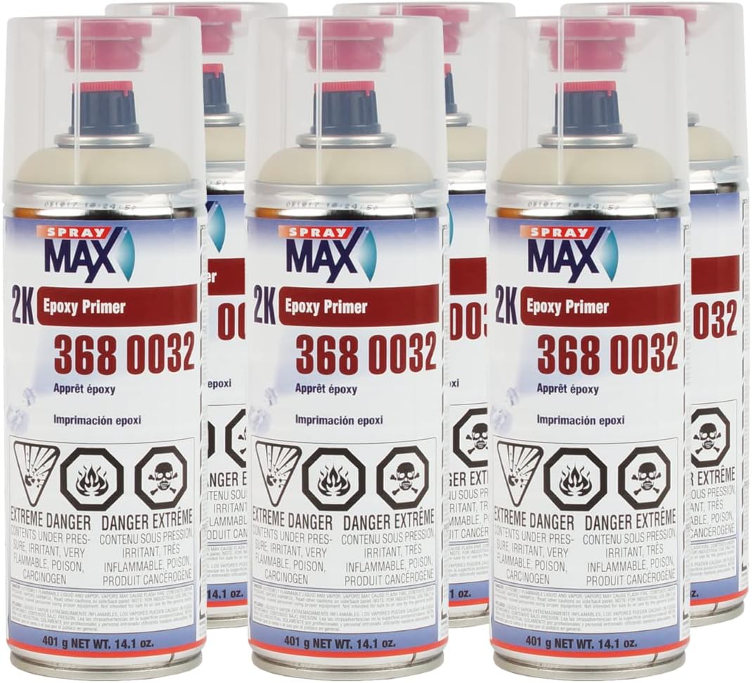 SprayMax 3680031 Gray Universal 2K Rapid Primer Filler 13.2 oz (2 Pack ...