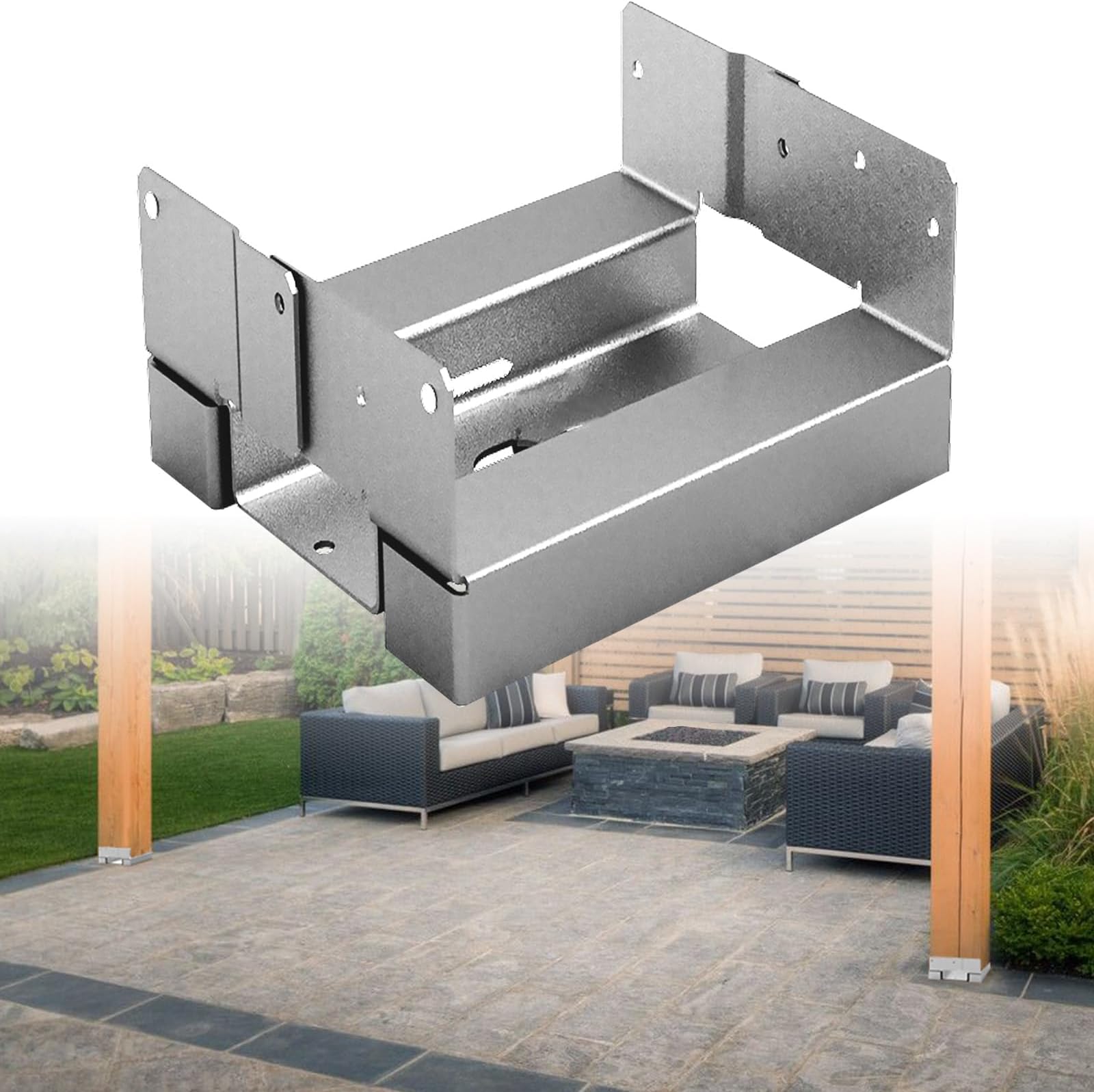 Amazon.com: Simpson Strong-Tie ABA44Z - ZMAX Galvanized Adjustable ...