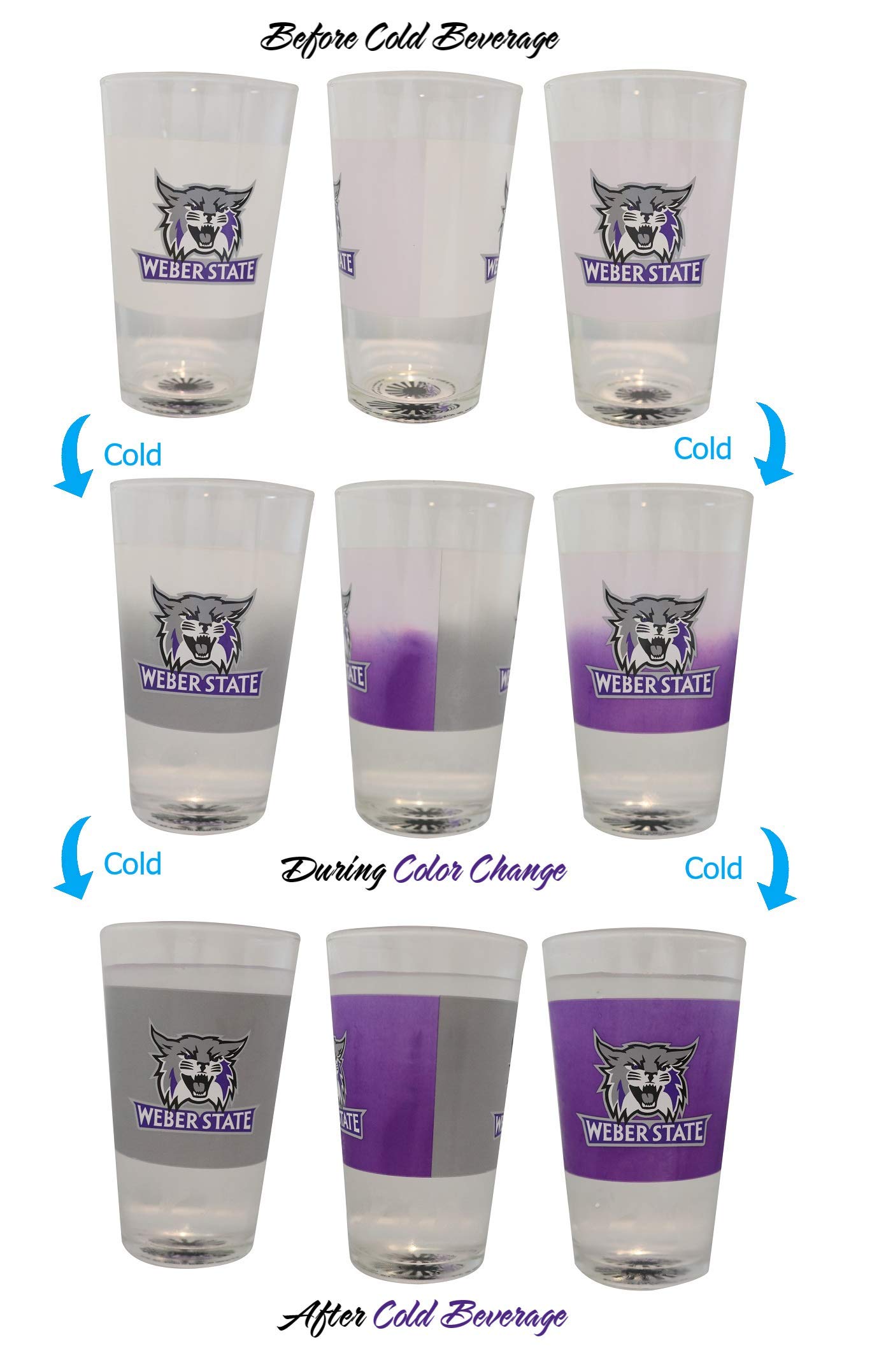 Snapklik.com : Sunkiss Unlimited Color Changing NCAA ThermoC Exray Pint ...