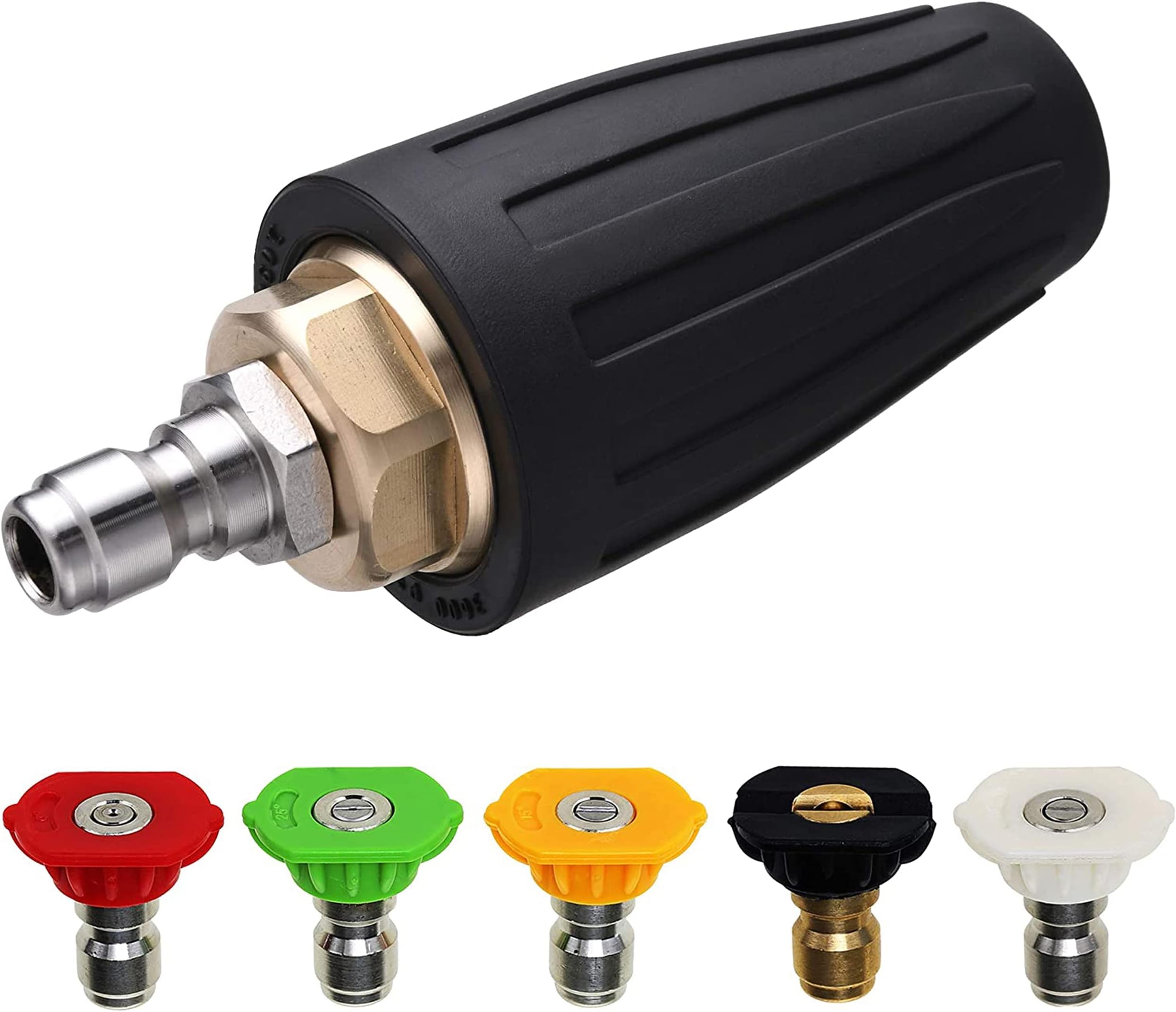 Amazon.com : M MINGLE Turbo Nozzle for Pressure Washer, Rotating Nozzle ...
