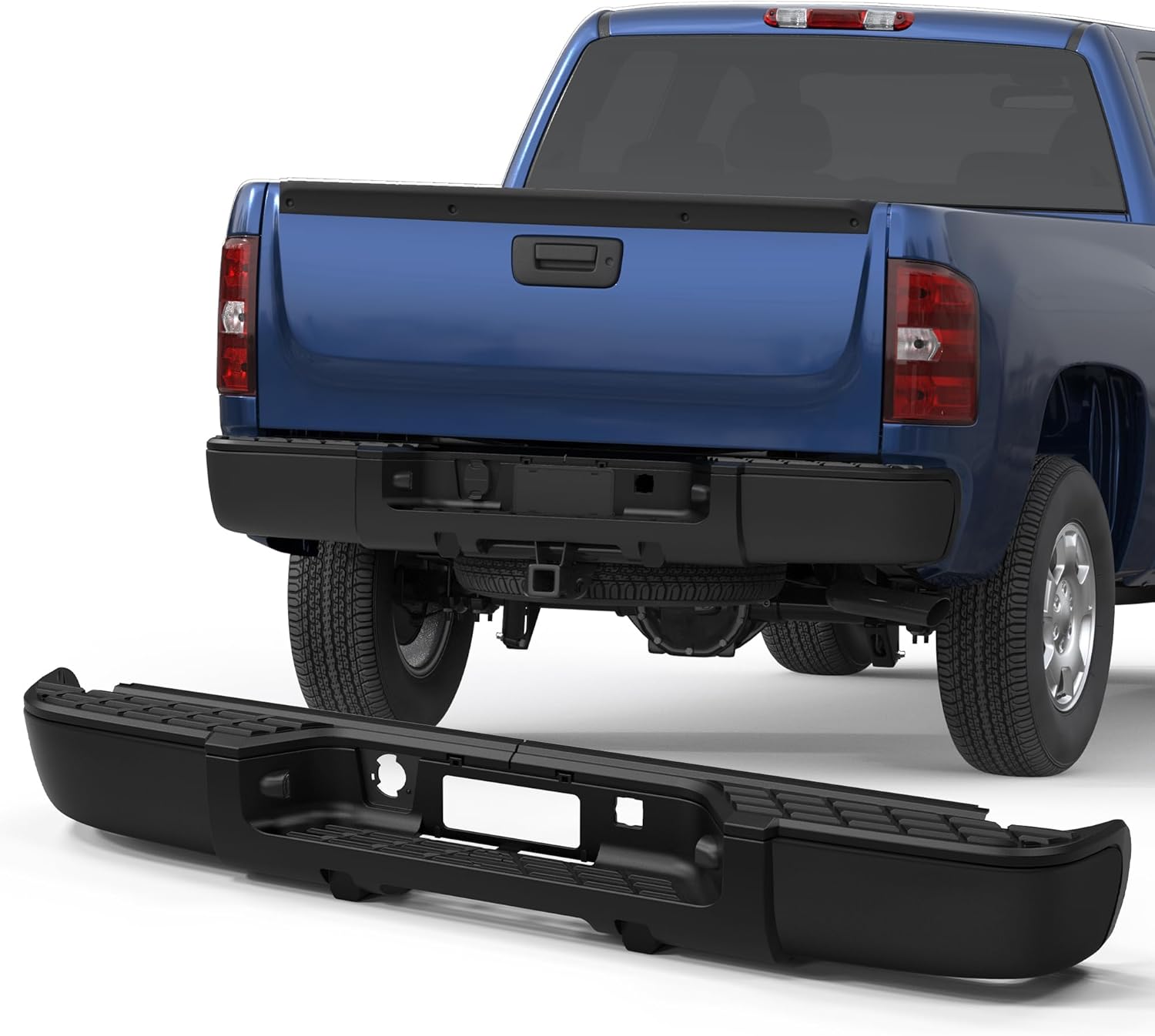 Amazon.com: KUIPERAUTO Rear Step Bumper Assembly Compatible for 2007 ...