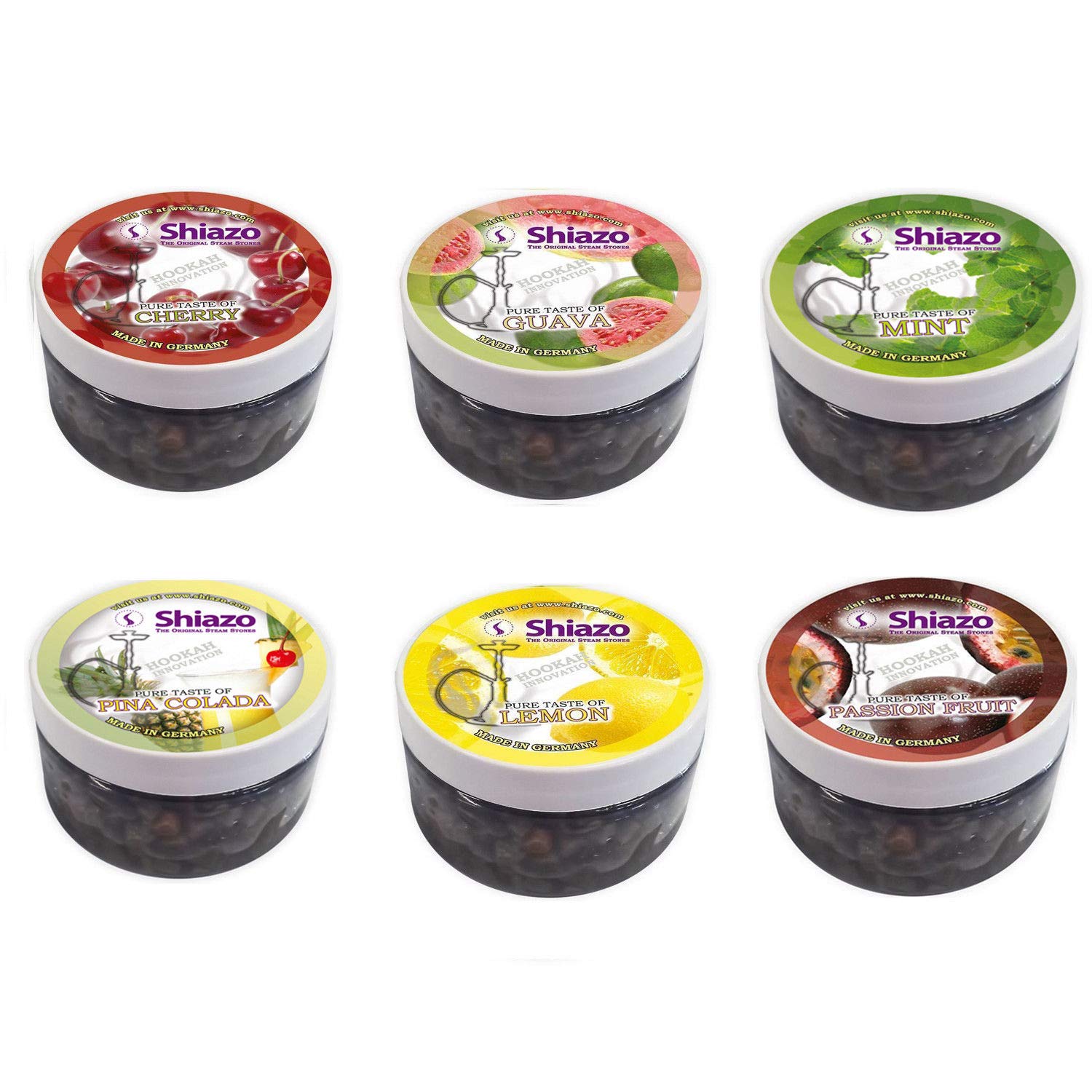 Buy Shiazo 6 x 100g Shisha Steam Stones for Sheesha Huka Non- Flavours ...