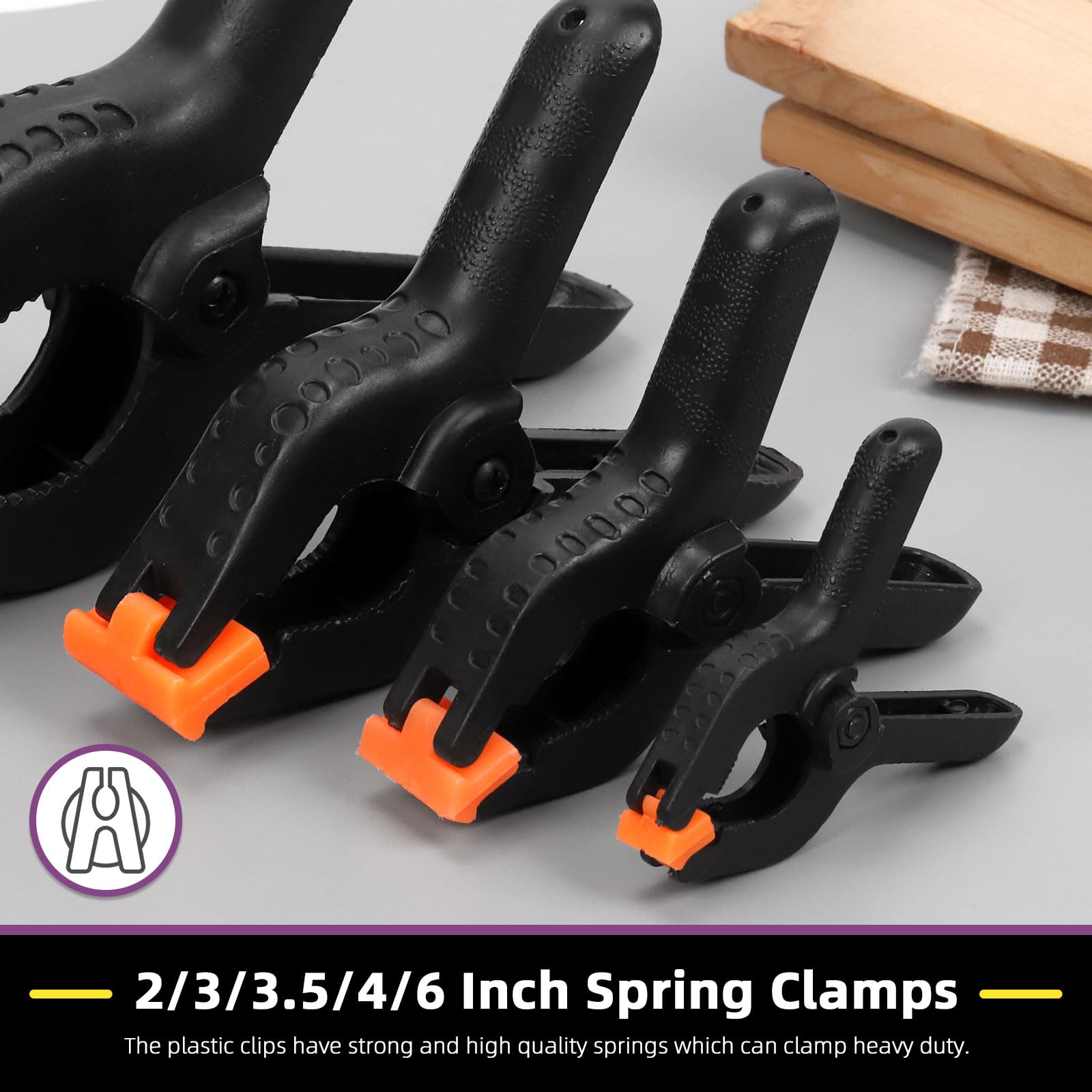 Plastic Spring Clamps Small