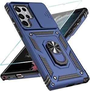 Amazon.com: SunStory Phone Case for Samsung Galaxy S22 Ultra 5G Case with HD Screen Protector ...