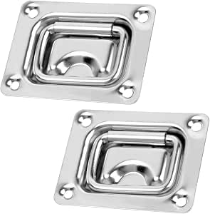 marinexplore 2 Pack Hatch Pulls,Marine Grade Stainless Steel Boat Ring ...