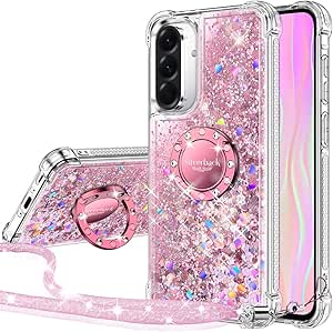 Amazon.com: Silverback for Samsung Galaxy A36 5G Phone Case with Stand, Moving Liquid ...