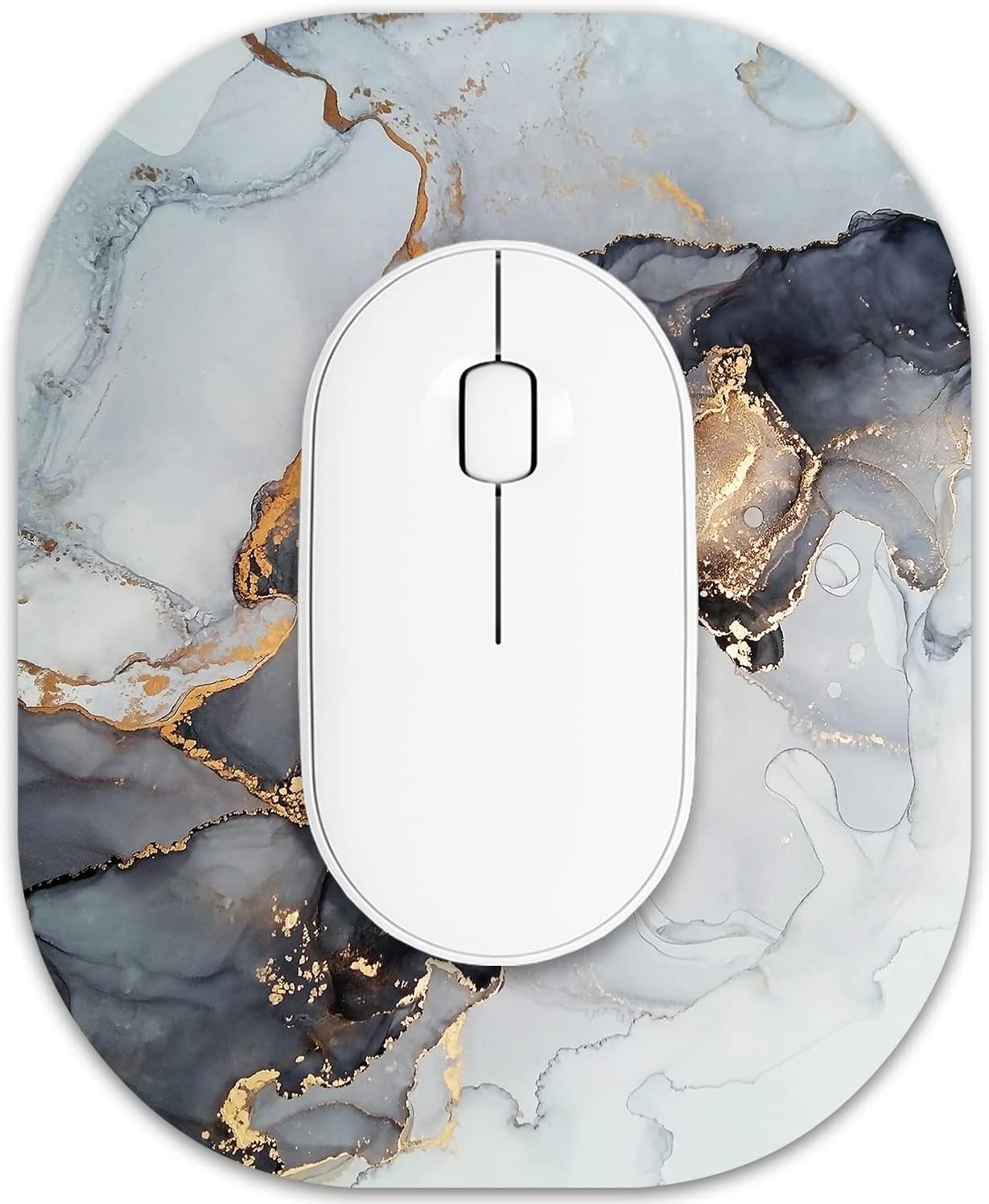 Amazon.com: Atufsuat Small Mouse Pad 6 x 7 Inch, Oval Mini Mouse Pad ...