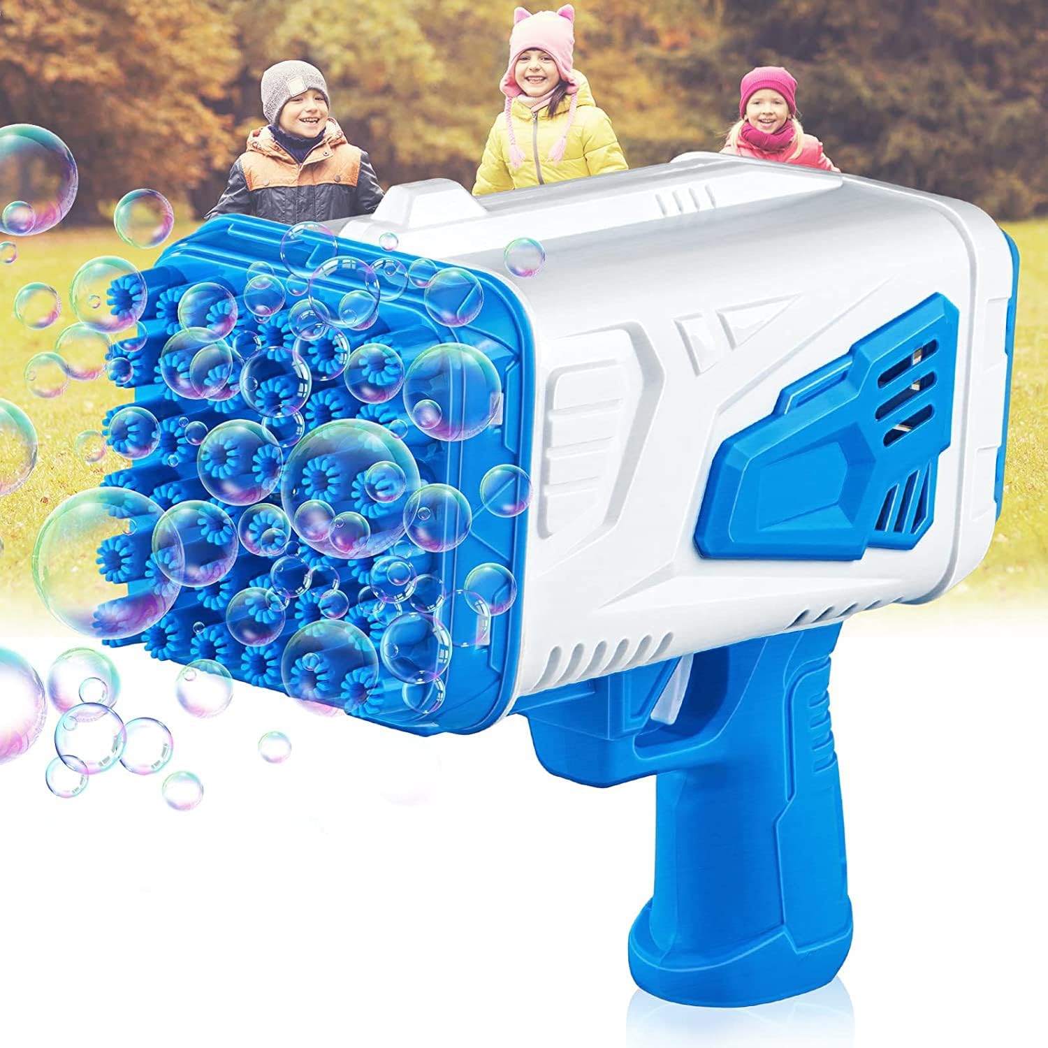 Amazon.com: Bubble Machine Gun,Bazooka Bubble Gun for Kids Automatic ...