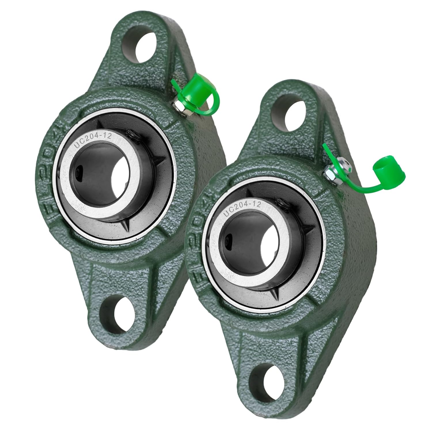 Grewirifc UCFL204-12 Pillow Block Bearings (2 Pack) - 3/4 inch Bore, 2 Bolt Flange Mounted ...