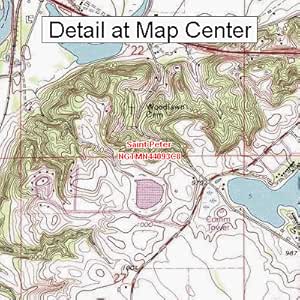 Amazon.com : USGS Topographic Quadrangle Map - Saint Peter, Minnesota ...