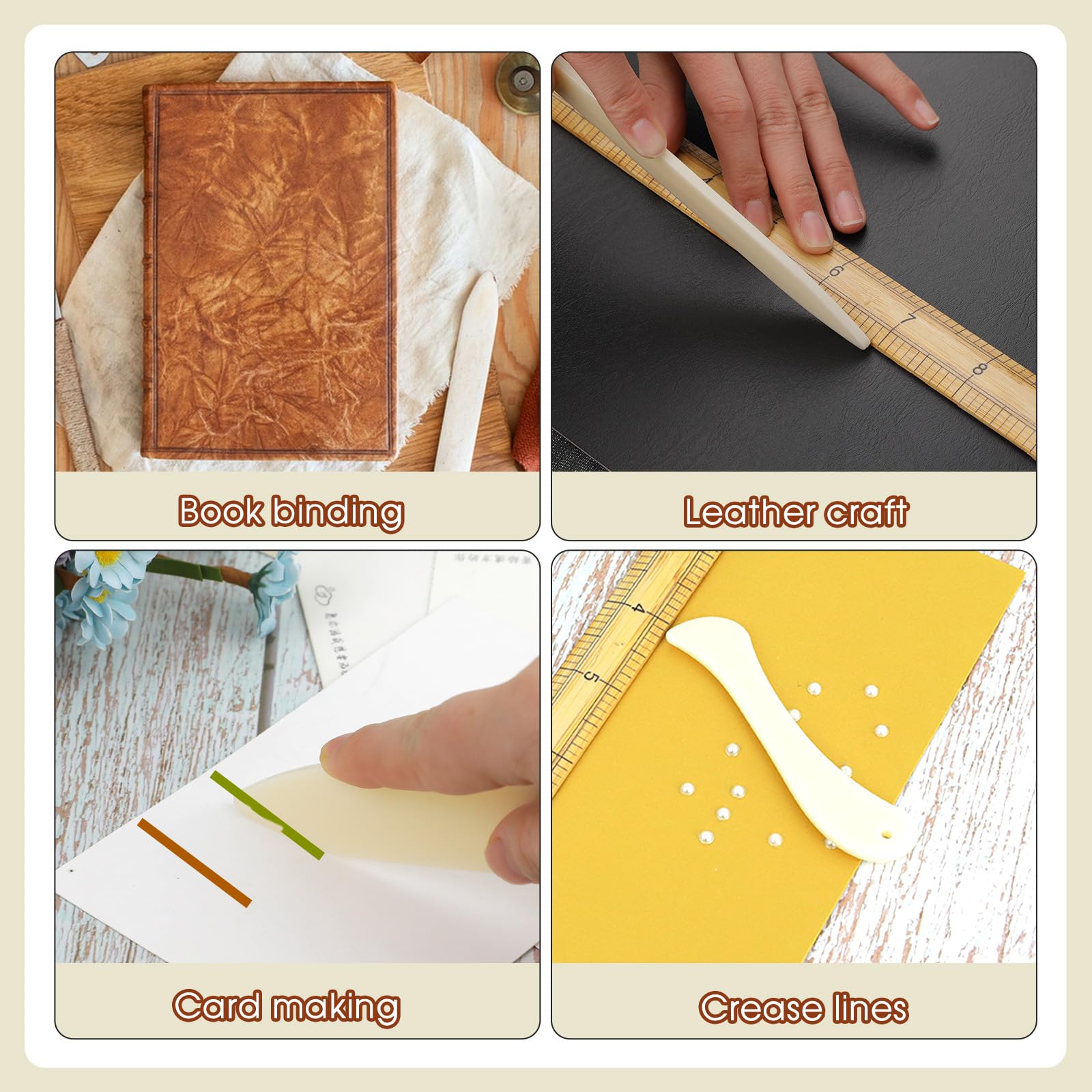 Bone Folder 6 Pcs s, Crease Makers, Scoring Tool, Paper Creaser ...