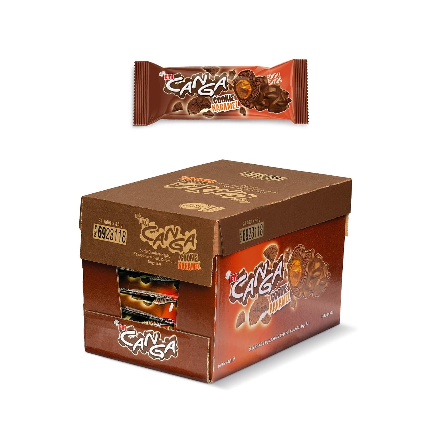 Eti Canga Cookie Bar 45 g x 24 Adet : Amazon.com.tr: Gıda Ürünleri