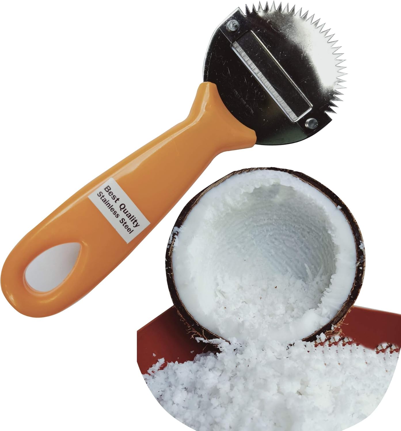 Amazon.com: Plai Na Coconut Hand Grater Blade Slicer Shredded Scraper ...