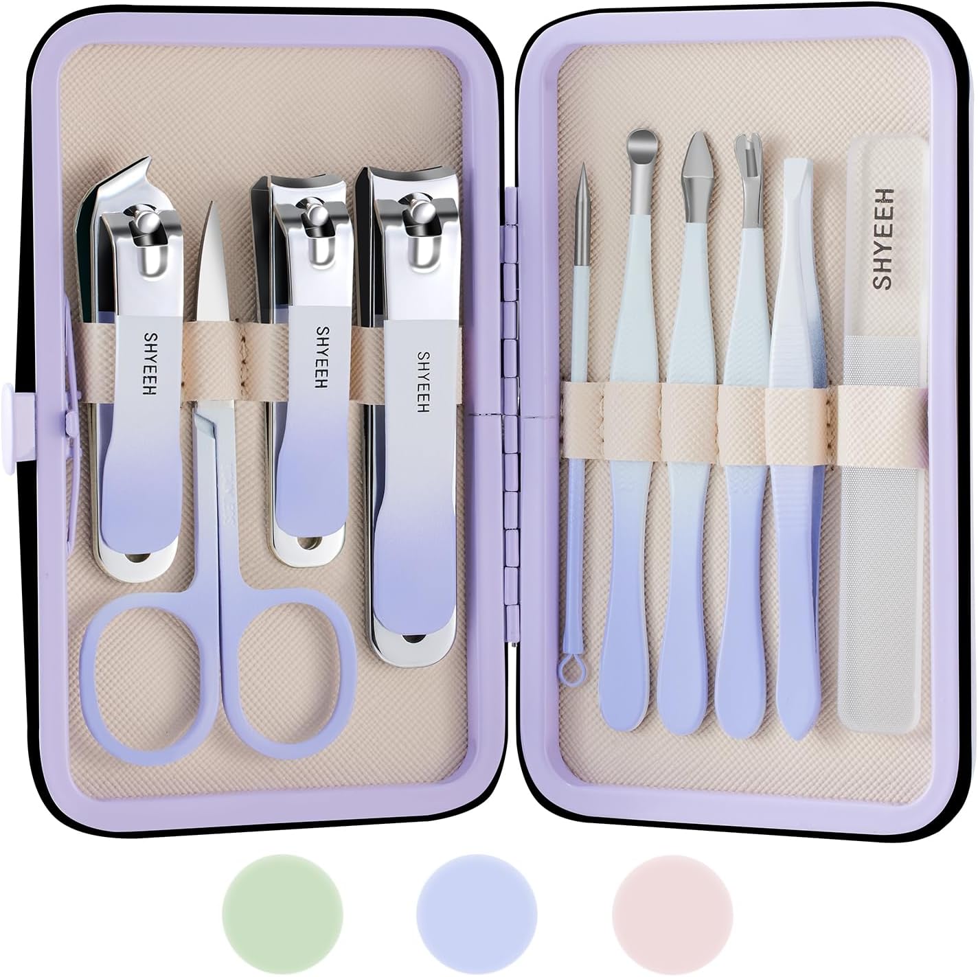 Amazon.com : 7 Pcs Manicure Set Stainless Steel Nail Clippers Kit, Nail ...