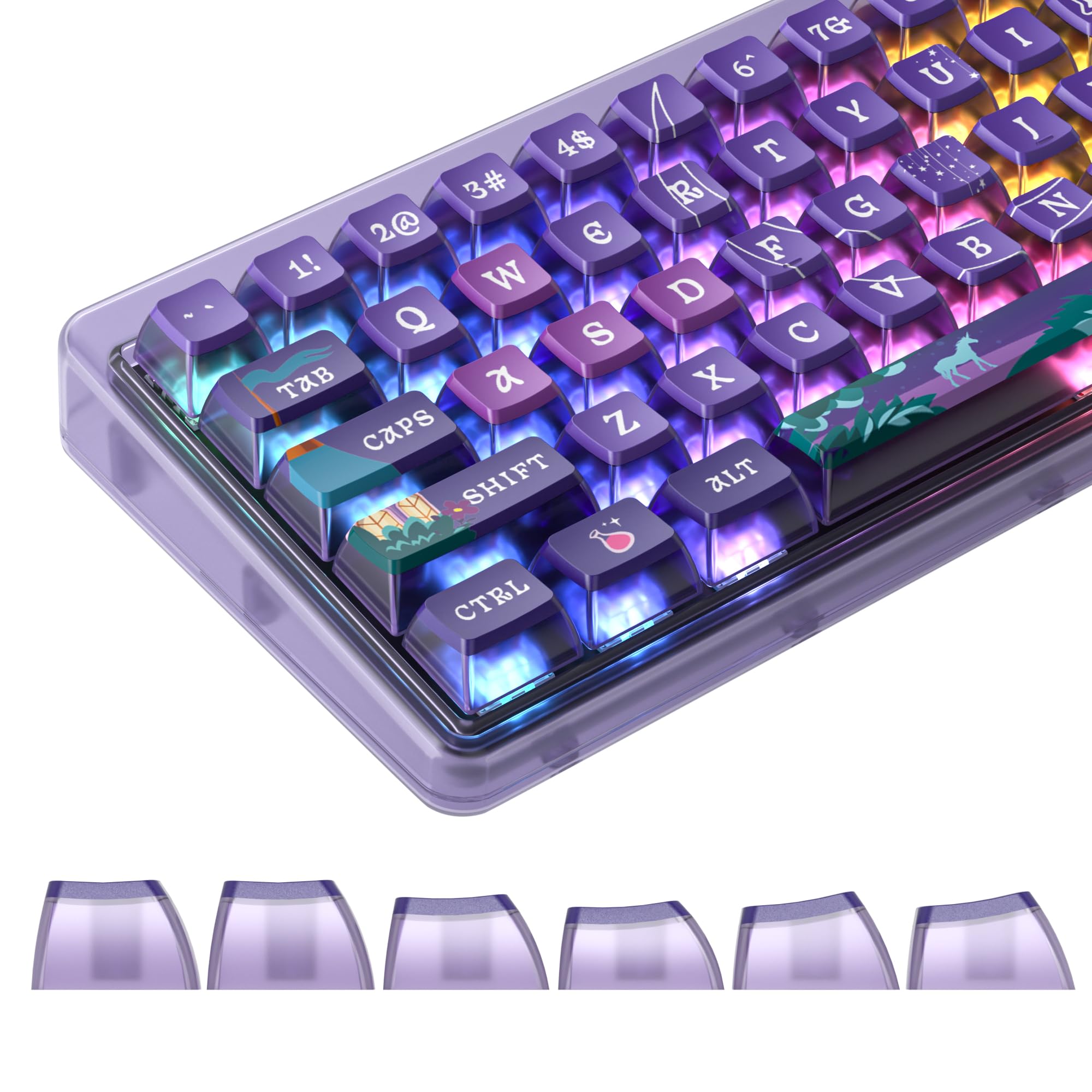 Amazon.com: ASA Pudding Customized PBT keycaps, 120-key PBT&Dye-sub ...
