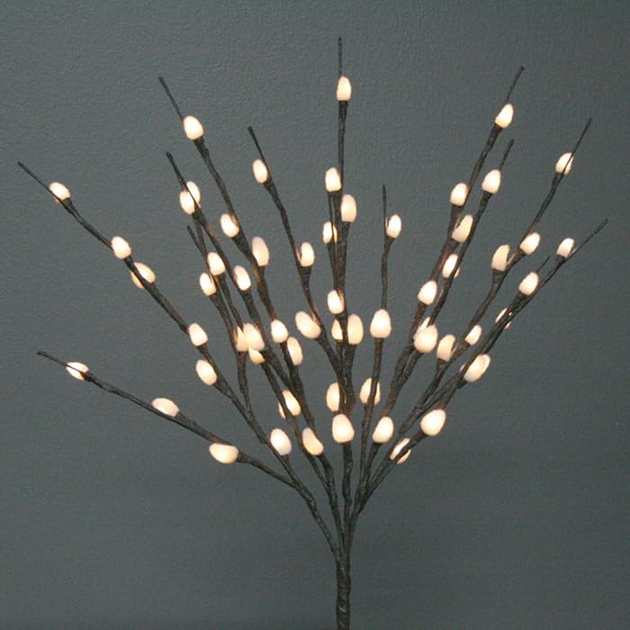 Buy Light Garden 01760 - 20" BROWN WRAPPED NATURAL PUSSY WILLOW LIGHTED ...