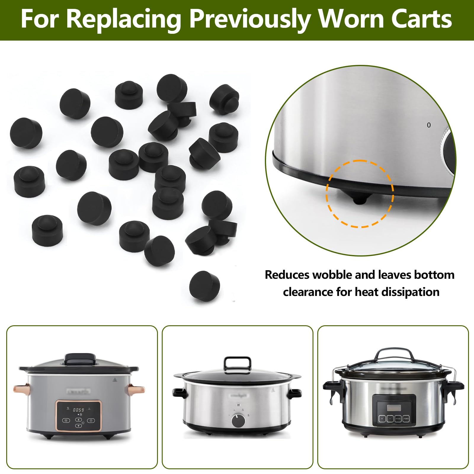 Snapklik.com : HASANBAR 30 Pack Rubber Feet Bumper Push-in Series For ...