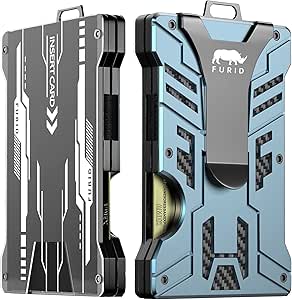 Amazon.com: furid Minimalist Wallet for Men Slim: Tactical Wallet ...