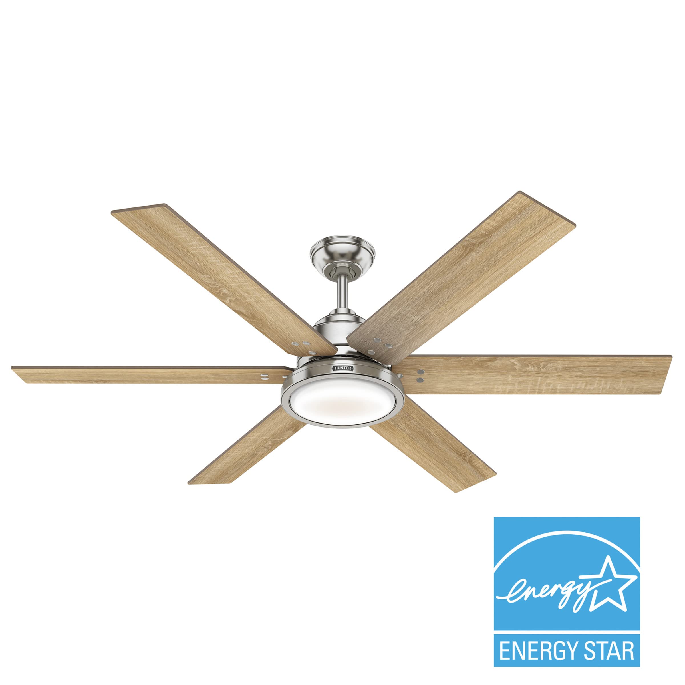 60 Inch Hunter Ceiling Fans With Lights Hunter Sentinel With LED Light