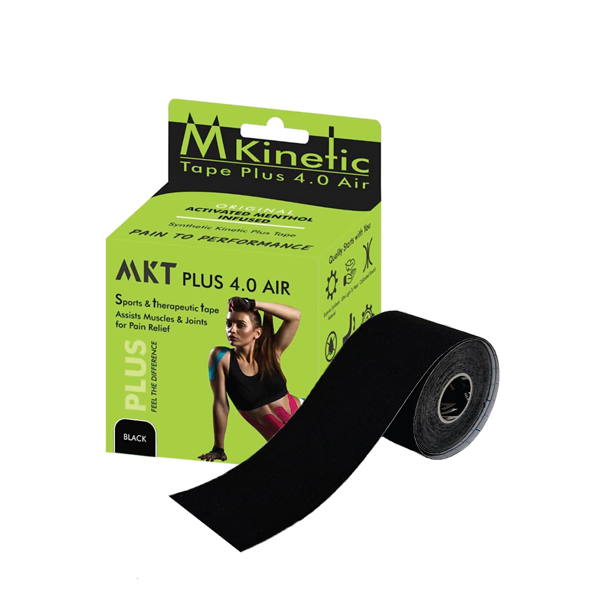 MKT Tape 4.0 Synthetic with Menthol and Negative Ions for Sports and ...
