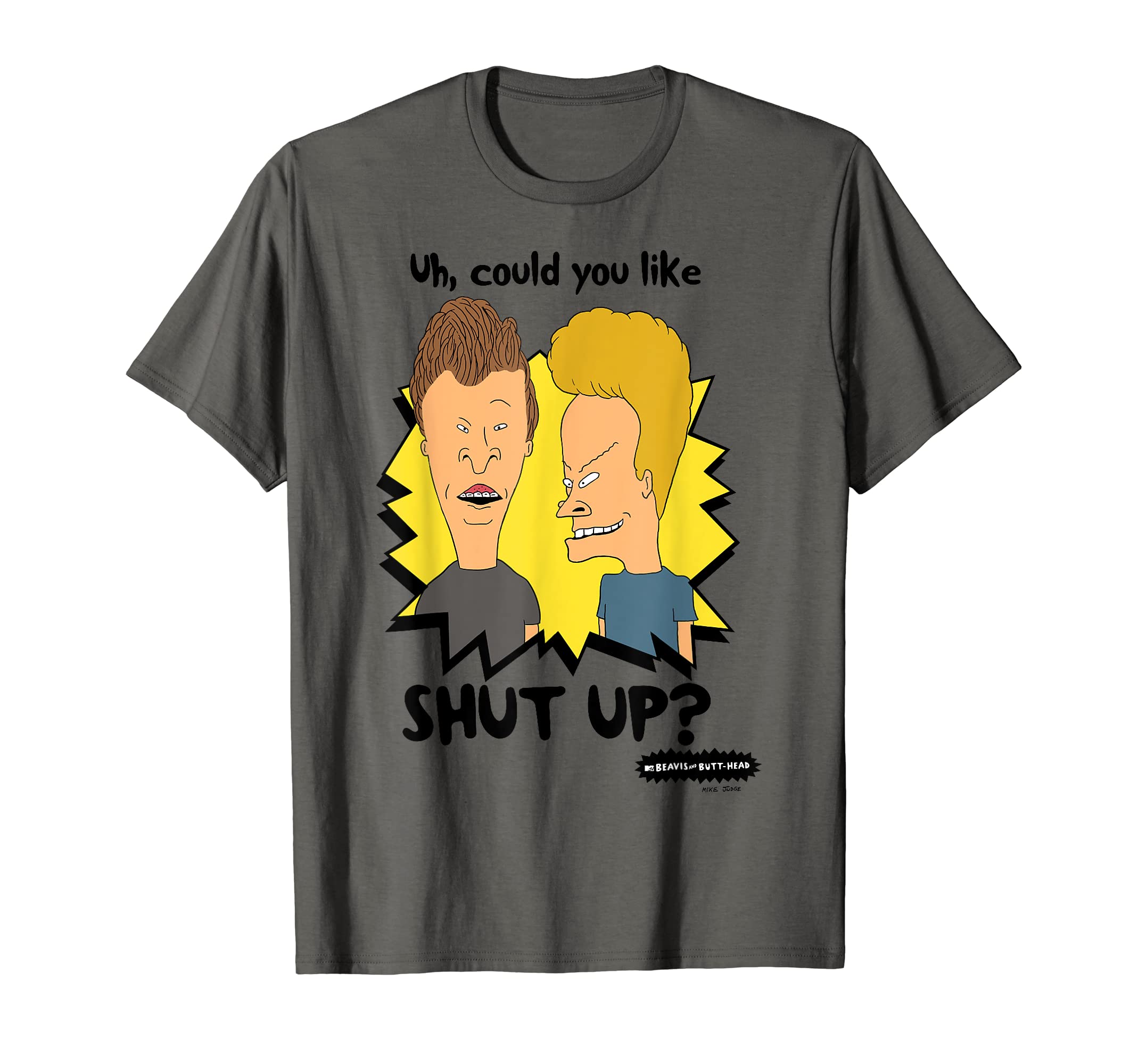 Amazon.com: Beavis and Butt-Head Shut Up T-Shirt : Clothing, Shoes ...