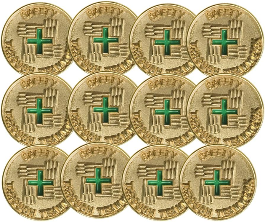 Amazon.com: 3/4 Inch Safety Through Teamwork Lapel Pin - Package of 12 ...