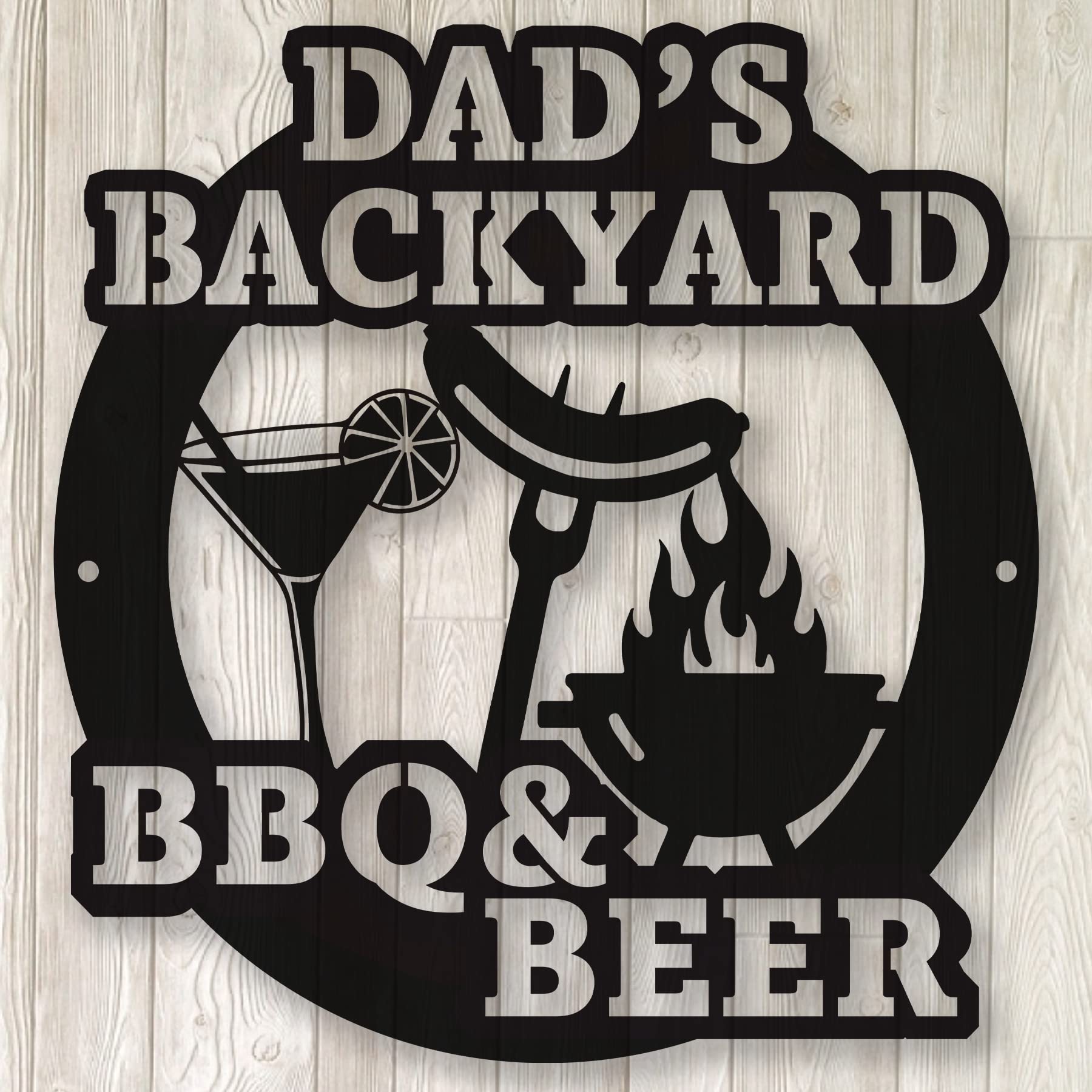 Amazon.com : Custom Name BBQ Metal Sign, Personalized Family Name Bar ...