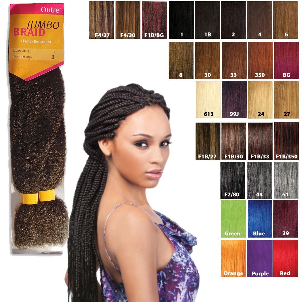 Amazon.com : Outre Jumbo Braids (60pcs | Length: 47 Inch / 120cm) in ...
