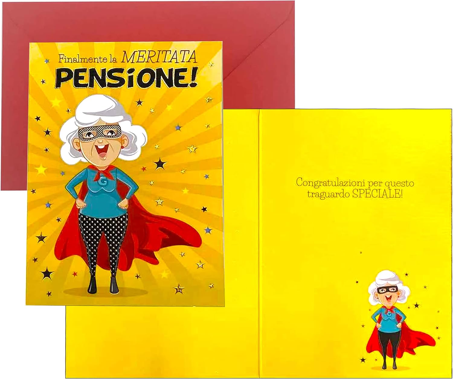 ICELAND Biglietto auguri pensione super NONNA (Pensione 01) : Amazon.it ...