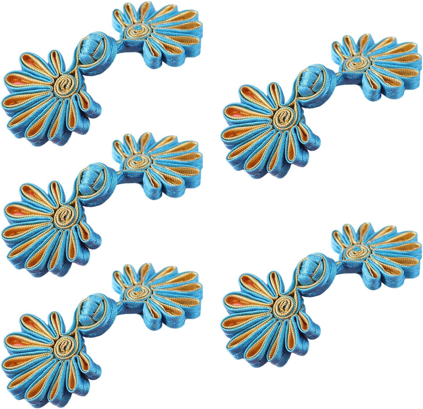 Amazon.com: Meiliyizu 5 Pairs Chinese Knots Frog Buttons Cheongsam ...