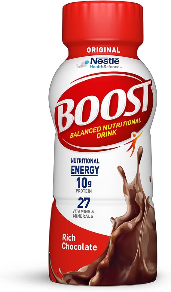 BOOST - Bebida nutritiva completa de chocolate rico Boost, 8 onzas ...