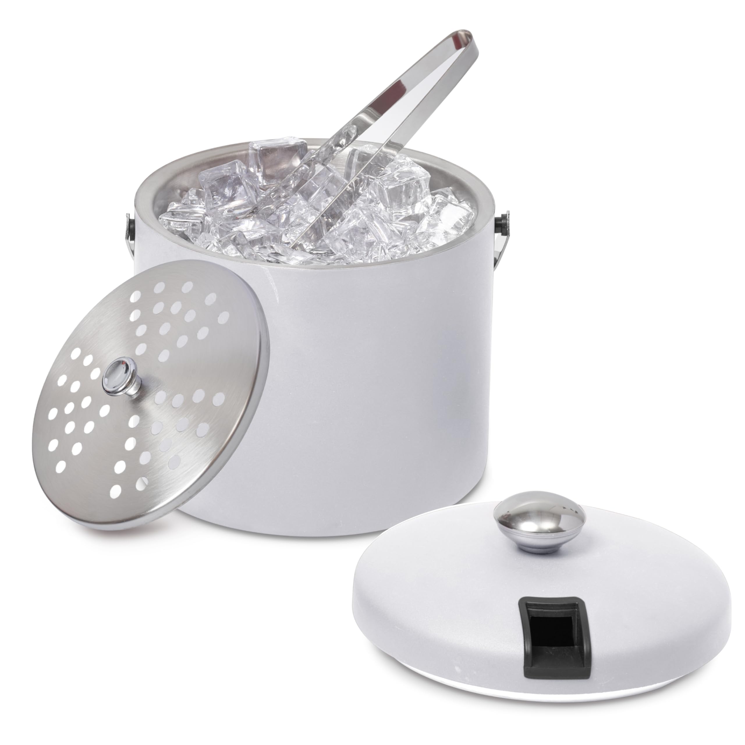 Amazon.com: Insulated Small Ice Bucket with Lid, 1.4qt / 44oz Capacity ...