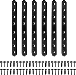 Flat Connectors Stainless Steel 293 x 19 x 3 mm, Flat Connector, Black ...