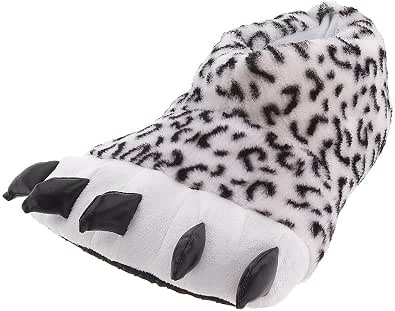 Amazon.com | Snow Leopard Paw Slippers for Women and Men | Shoes