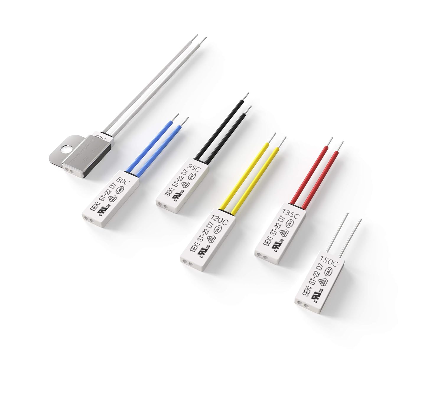 SEKI ST-22 5PCS KOREA TEMPERATURE SENSOR THERMAL BIMETALLIC SWITCH ...