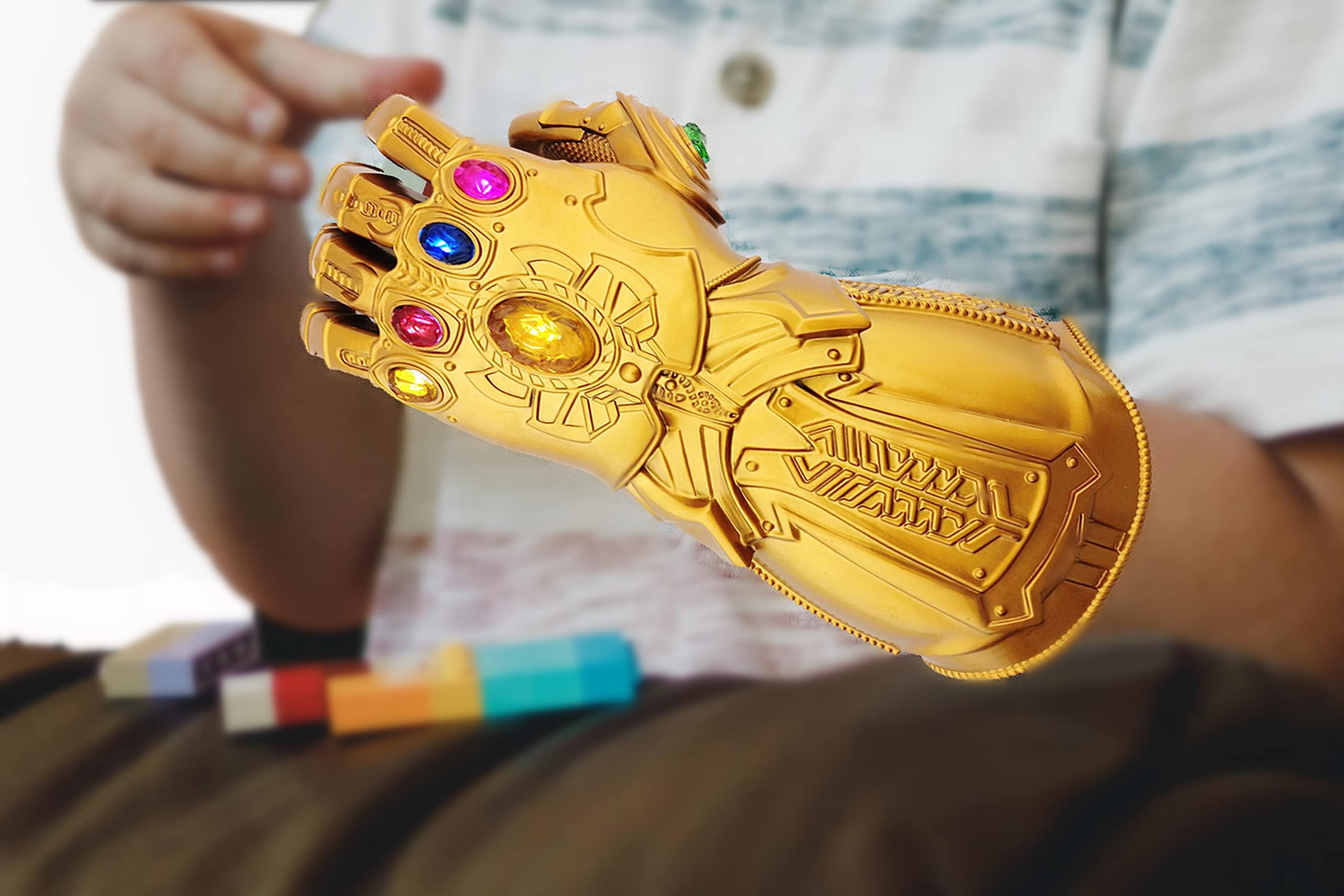 Buy Infinity Gauntlet Gloves for Kids Thanos Glove led Infinity Stones ...
