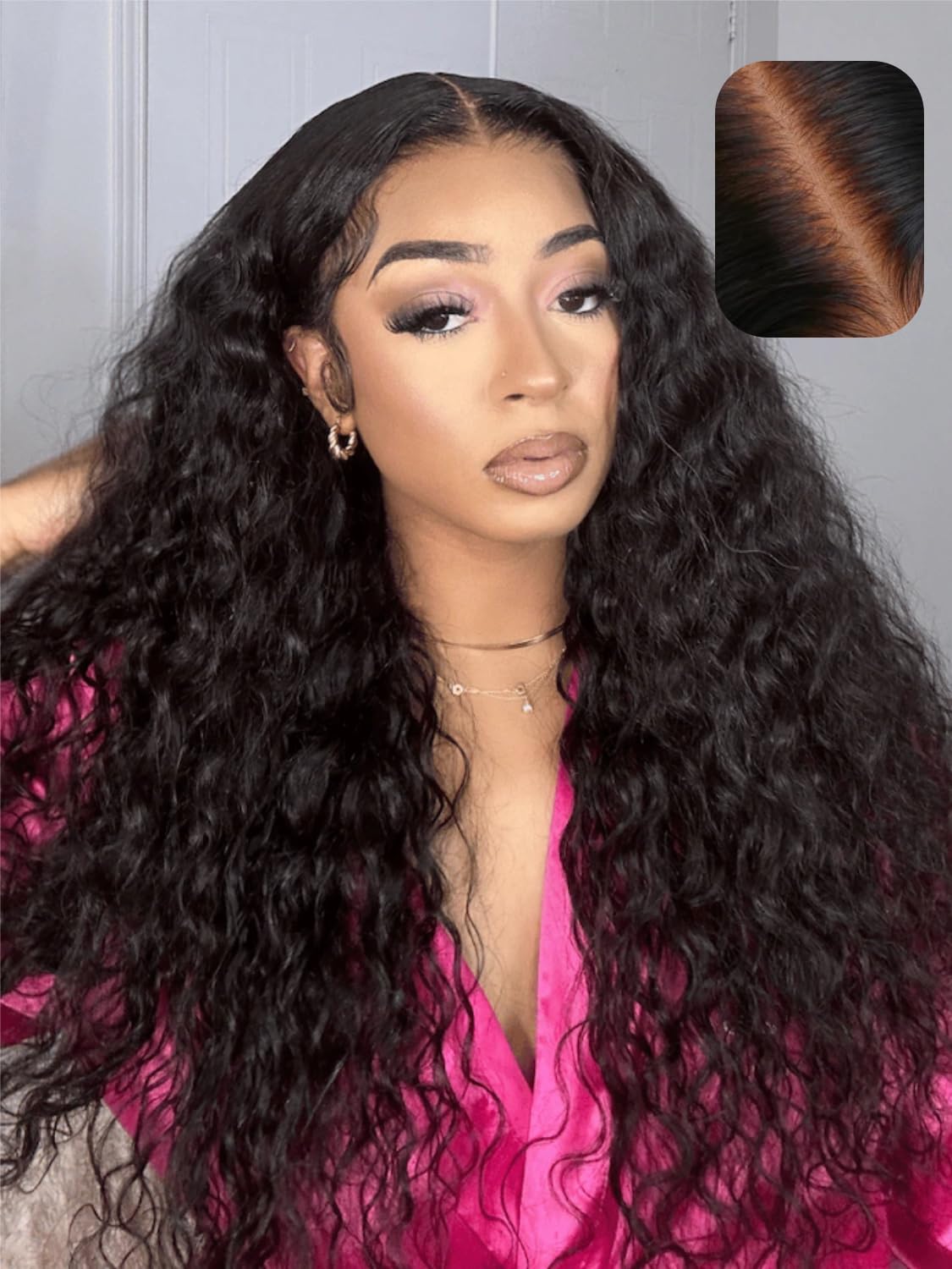 Amazon.com : UNICE Pre Everything Glueless Frontal Wig Water Wave 13X4 ...