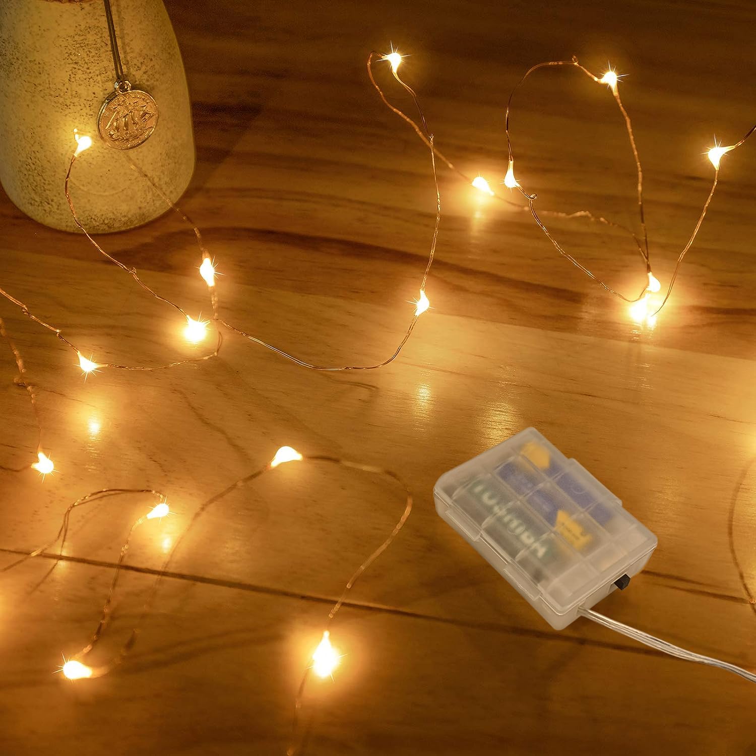 Amazon.com: RUICHEN Fairy Lights Battery Operated, Copper Wire 16.4 Ft ...