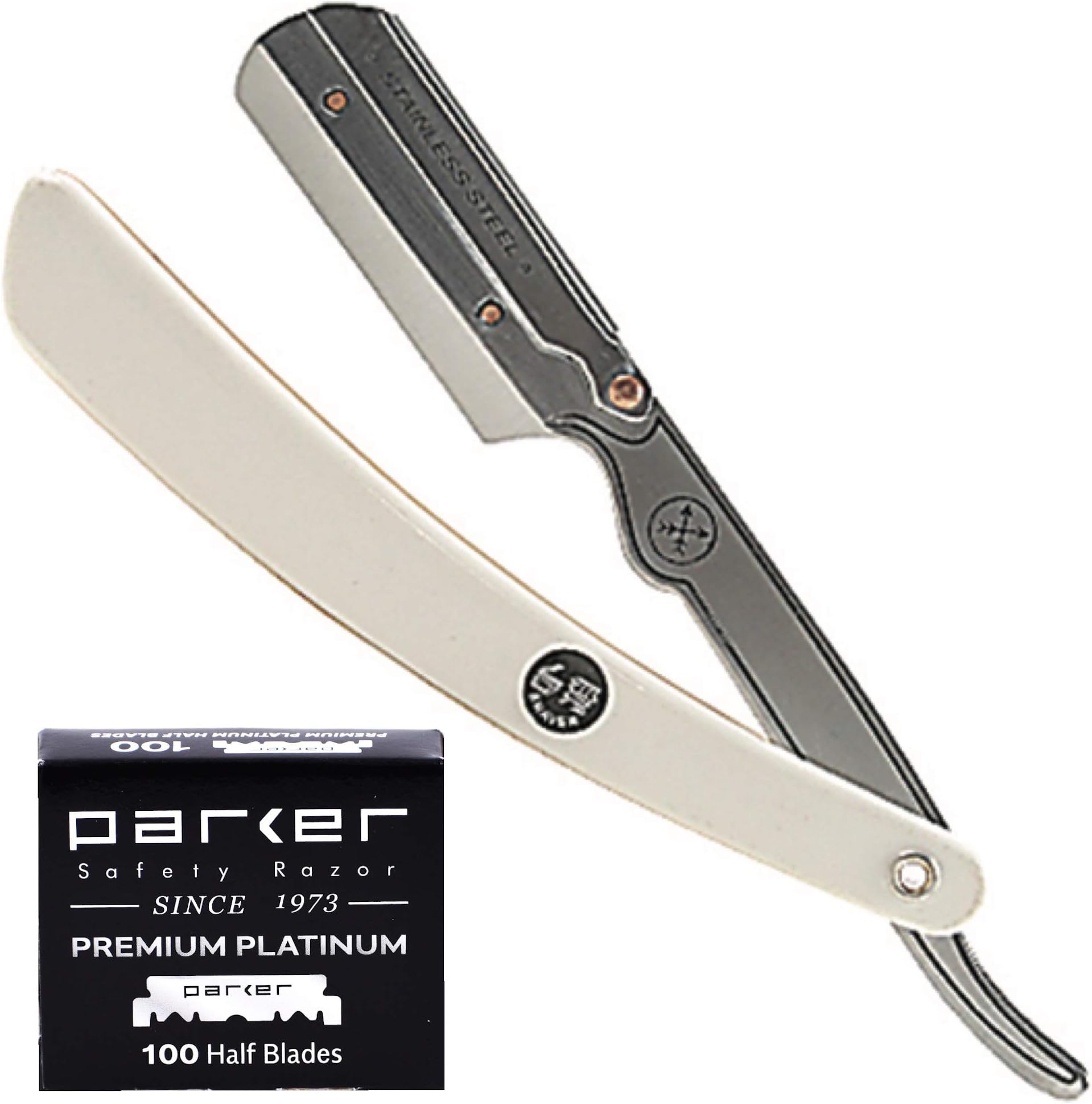 Amazon.com: Parker SRW Straight Edge Barber Razor for Men with 100 ...