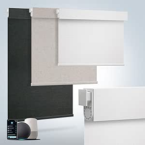 Amazon.com: Motorized Blinds for Windows - Hapadif Roller Window Shades with Remote, No-Drill ...