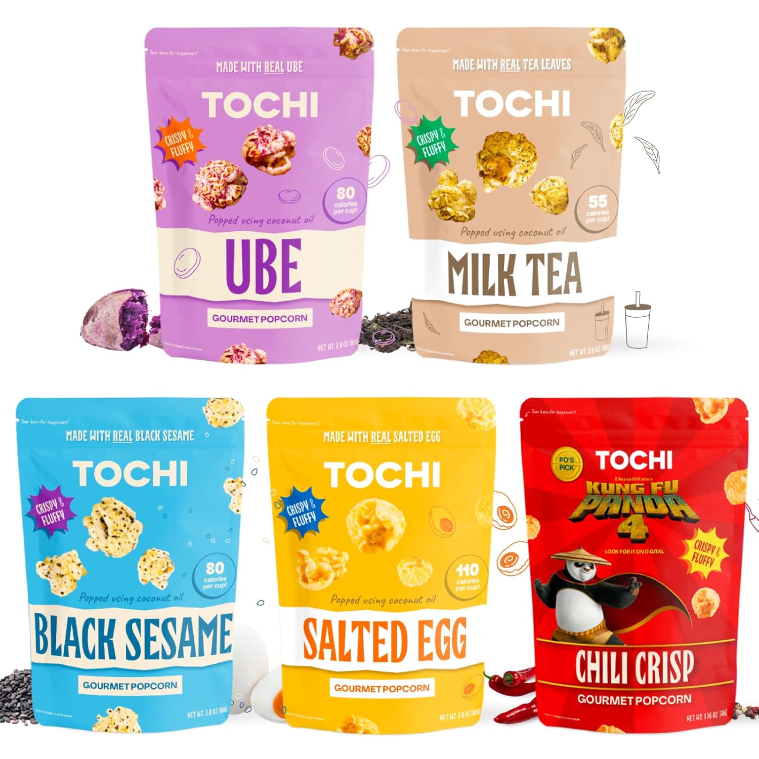 Amazon.com: Tochi Gourmet Popcorn Snacks - Variety Pack - Using Large ...