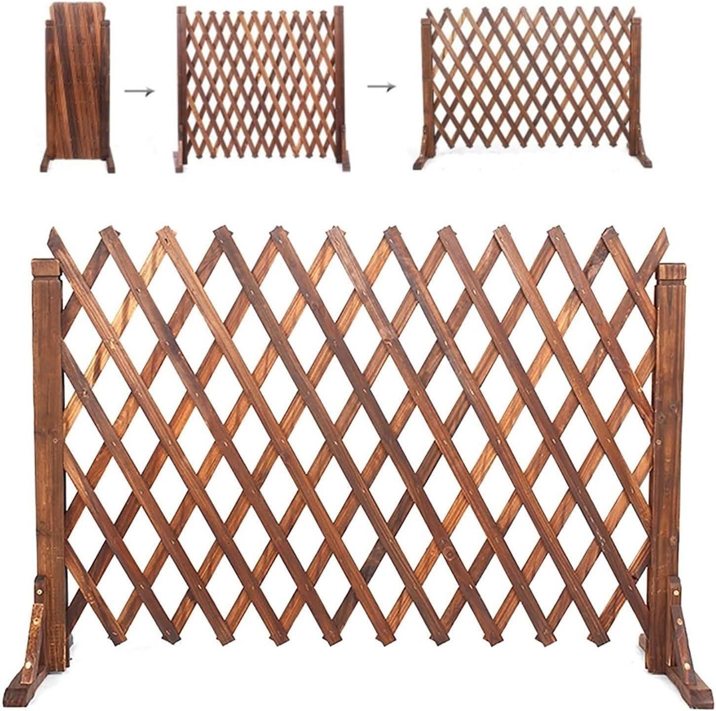 Garden Fence - Freestanding Expandable Fence, Outdoor Retractable ...