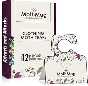 Amazon.com: MothMag Moth Traps for Clothes, Closets, Fabrics, and Carpets, Clothes Moth Traps ...