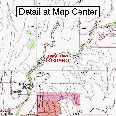 Amazon.com: USGS Topographic Quadrangle Map - Valley Center, Kansas ...
