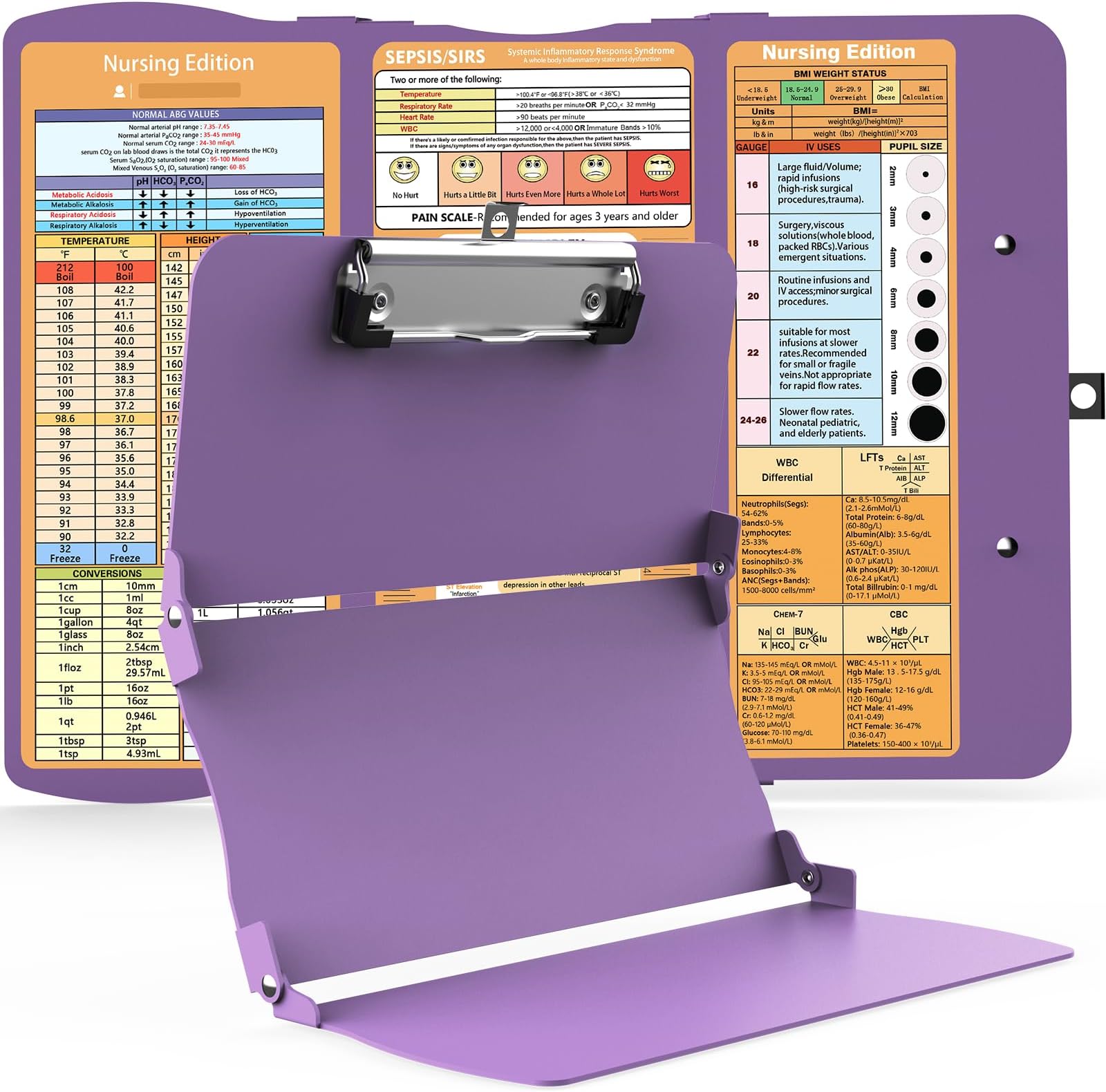 Amazon.com : Nursing School Essentials- Foldable Clipboard for Nurse ...